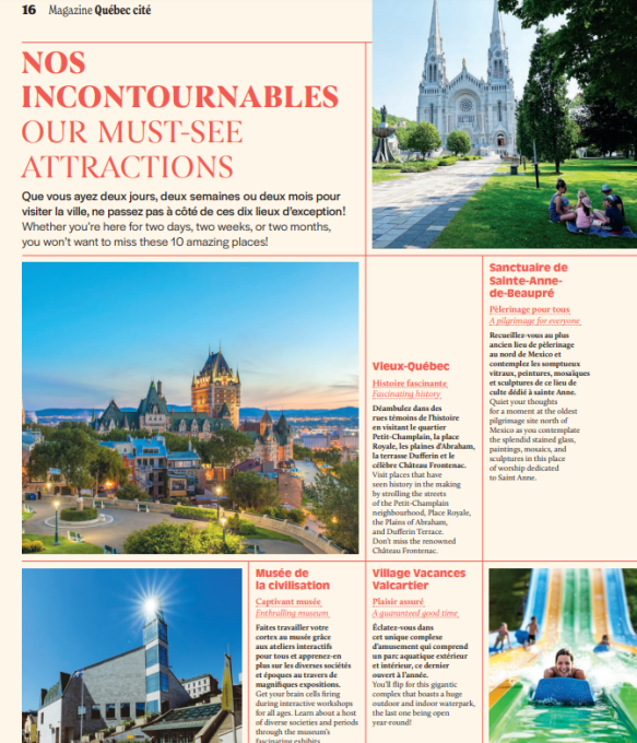 Québec cité Magazine | Visit Québec City